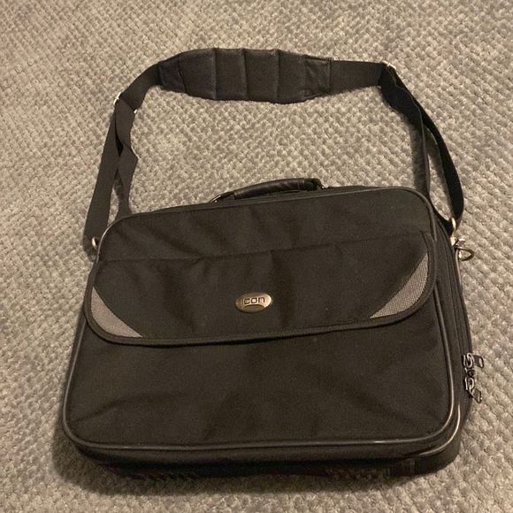 ICON | Bags | Icon Laptop Bag Black | Poshmark